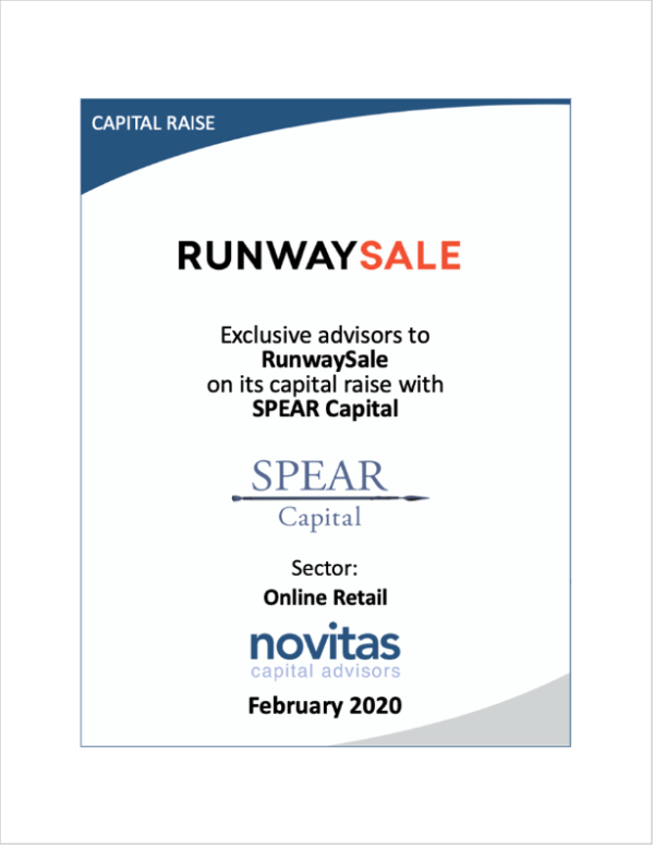 RunwaySale & SPEAR Capital - Novitas